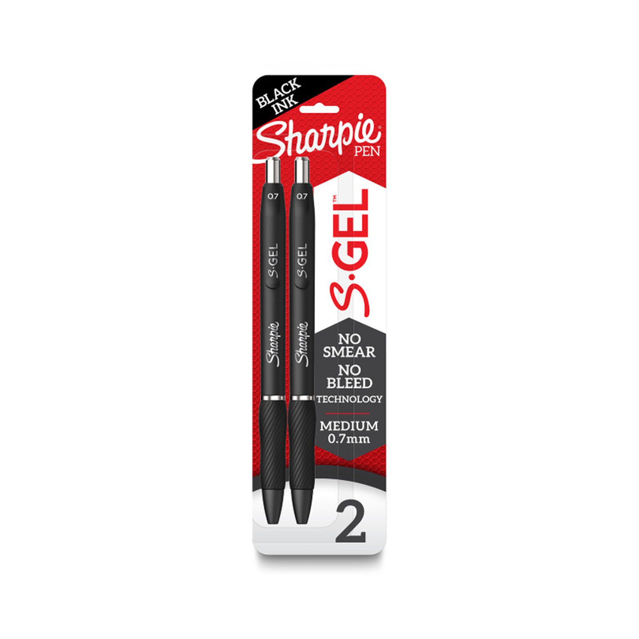 Sharpie Bolígrafo S-Gel Tinta Negra - Punta Media 0.7 mm 2 Pcs. - Pepe ...