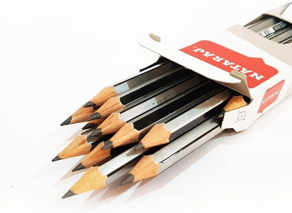 Nataraj 12 Pencils with Platinum Eraser Tipped - Sharpener & Eraser Bo ...
