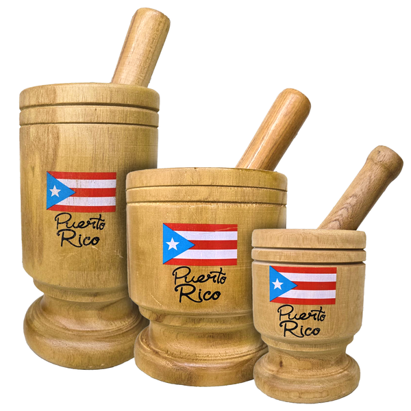 Pilones y Maceta en Madera con la Bandera de Puerto Rico - Pepe Ganga ...