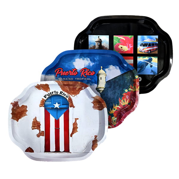 Puerto Rico - Rectangular Printed Serving Trays 15" - Pepe Ganga Online ...