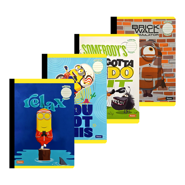 Foroni - Minions Calligraphy Notebooks - First - Pepe Ganga Online ...