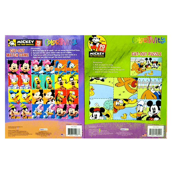 Disney Mickey Mouse - 2 x $2.98 Colortivity Activity Books - Pepe Ganga ...