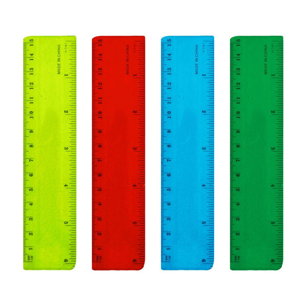 A+ Homework 6-Inch Neon Rulers - Pepe Ganga Online | Everything for the ...