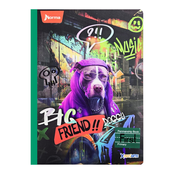 Norma Xpresarte Funky Animales Calligraphy Notebooks - First - Pepe ...