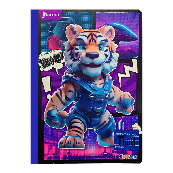 Norma Xpresarte Funky Animals Calligraphy Notebooks - Third - Pepe ...