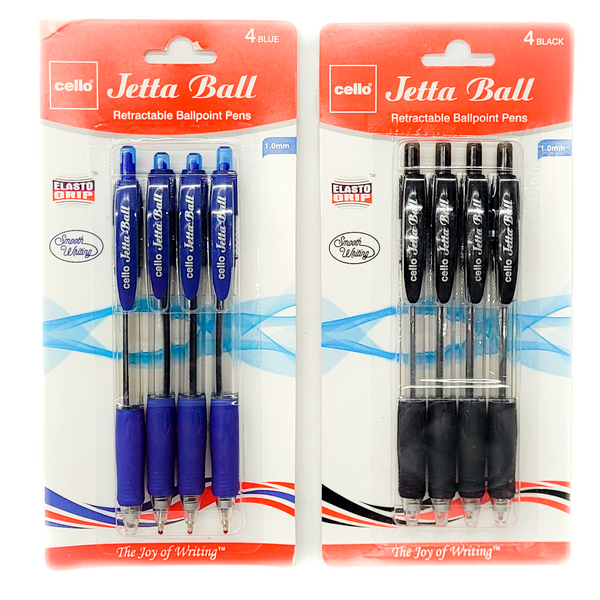 Cello Jetta Ball 4 PK Retractable Ballpoint Pens - Pepe Ganga Online ...