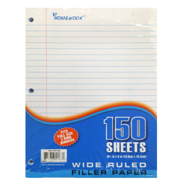 A+ Homework White Filler Paper Sheet -150 Sheets - Pepe Ganga Online ...