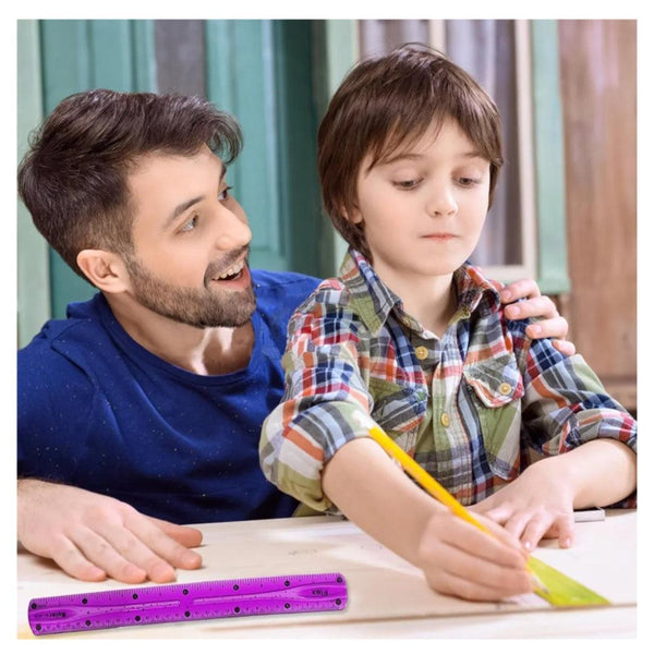 School World 4 Pack 12" Ruler - Pepe Ganga Online | Everything for the home