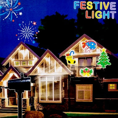 Christmas, Saint Valentine's & 4th of July Festive Lights Projector ...