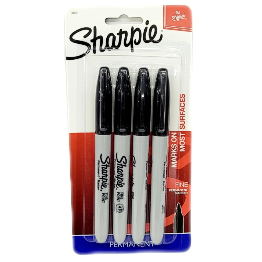 Sharpie Fine Point Permanent Marker 4 Black Pack - Pepe Ganga Online ...