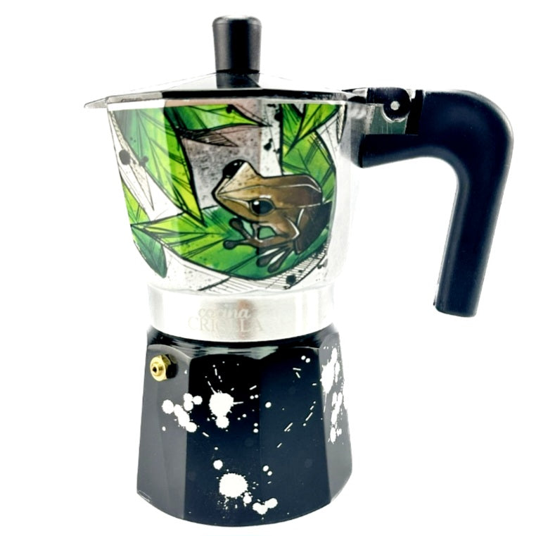 "Boricua" Design - Moka Pots (Greca) - Puerto Rican Artist - Pepe Ganga ...