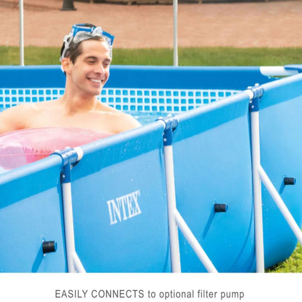 Intex Rectangular Frame Above Ground Pool - 14' 9¼" x 7' 2⅝" x 33 ...