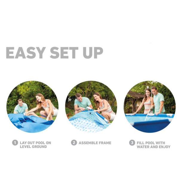 Intex Metal Frame 10' x 30" Above Ground Pool w/ Filter Pump - Pepe ...