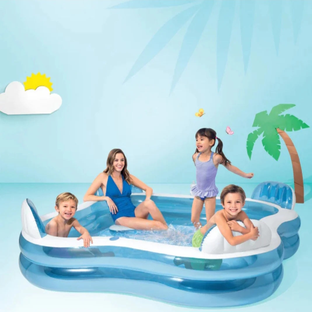 Intex Swim Center® Square Inflatable Family Lounge Pool - Pepe Ganga ...
