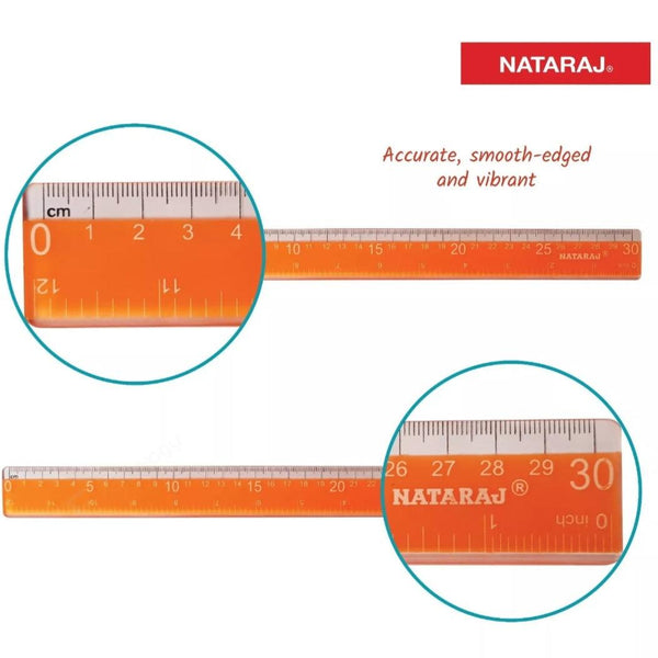 Nataraj 30cm Scale Plastic Ruler - Pepe Ganga Online | Everything for ...