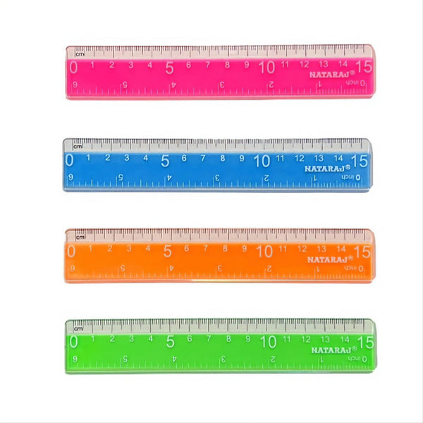 Nataraj 6 inches - 15cm Scale Plastic Ruler - Pepe Ganga Online ...