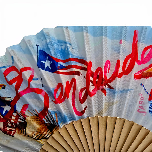 "Bendecida" - Hand Fan - Pepe Ganga Online | Everything for the home
