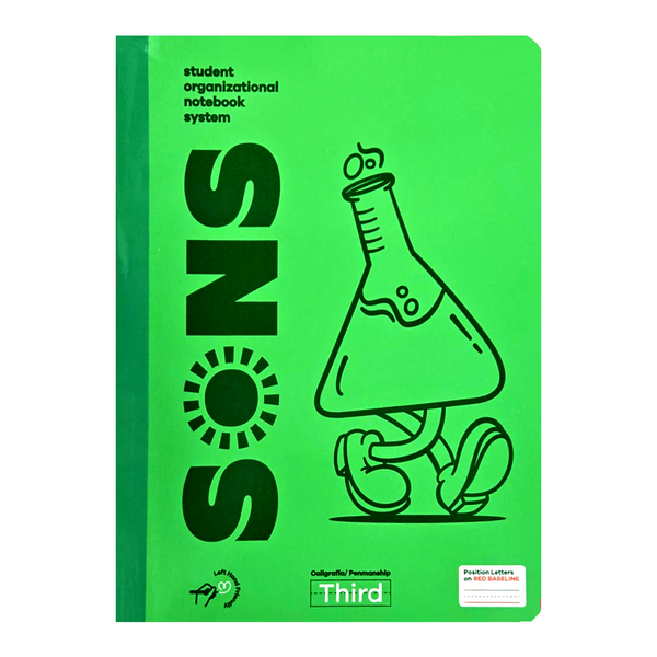 SONS® New Design Penmanship Notebooks by Colors - Third - Yellow - Pepe ...