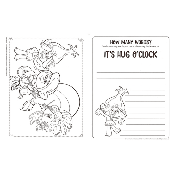 Dream Works Trollstopia Jumbo Coloring & Activity Book - Pepe Ganga ...