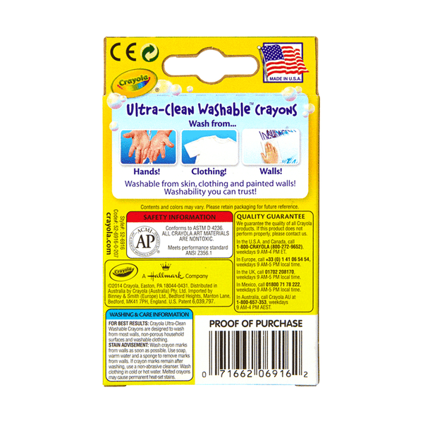 Crayola Ultra-Clean 8 Pcs. Large Washable Crayons - Pepe Ganga Online ...
