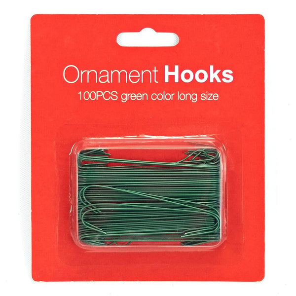 100 Ornament Hooks pack (Long/Green) - Pepe Ganga Online | Everything ...