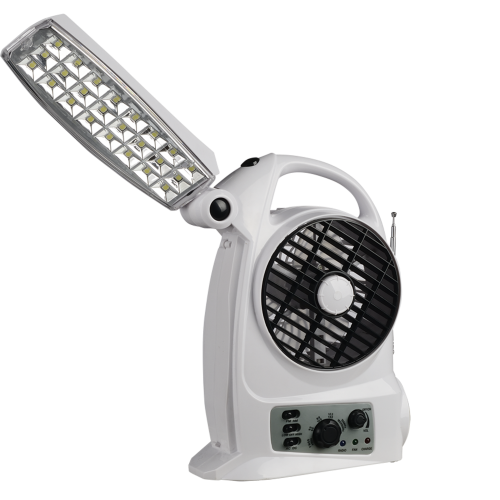 Ludger Rechargeable Fan With Light & Radio 5" - Pepe Ganga Online ...